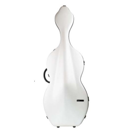 Bam Hightech Bonbon Cello Case,White/White no wheels