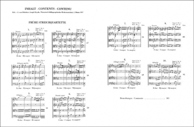 Haydn String Quartet Urtext Study Score