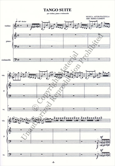 Tango Suite for Piano Trio