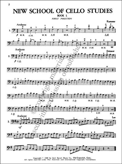 New School of Cello Studies - Book I